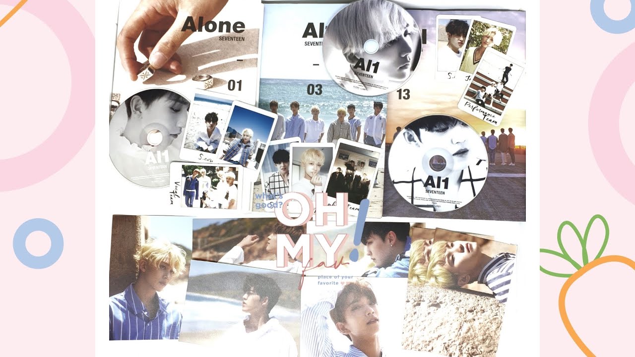 SEVENTEEN AI1 Album with S.Coups & Jeonghan photocard set - YouTube