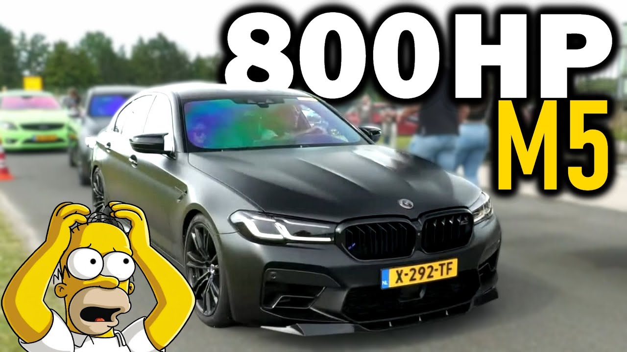 BMW M5 With 800HP Races M3 CS Touring, R8 V10, RCF, M3 CS And E63 AMG ...