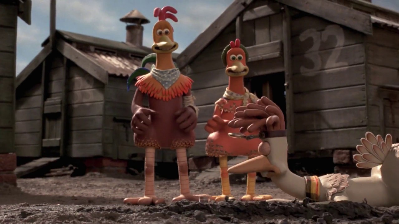 Cool chickens teach farm chickens to fly - YouTube