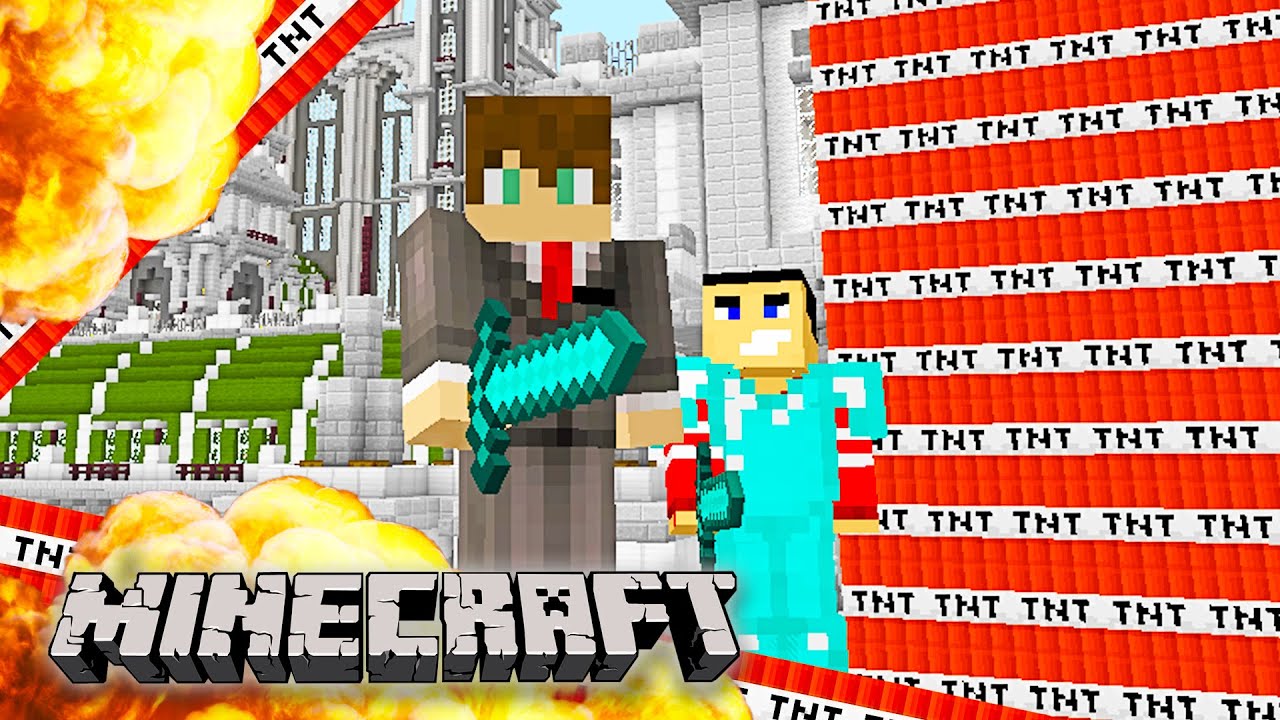 Minecraft - EPIC MEGA TNT EXPLOSIONS!!! Minecraft TNT Explosion! (Funny ...