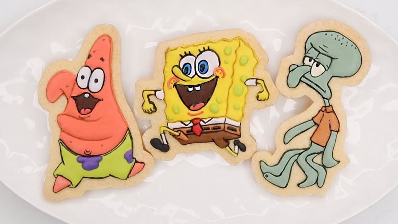 SquarePants SpongeBob COOKIES - SpongeBob, Patrick Star Bob, Squidward ...
