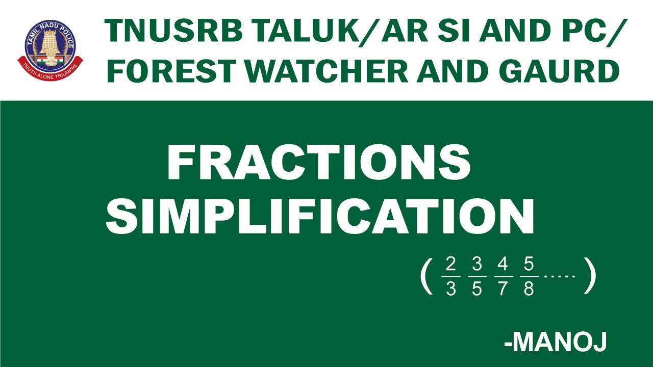 Aptitude, Fractions based Simplification Tricks & Shortcuts - Maths by ...