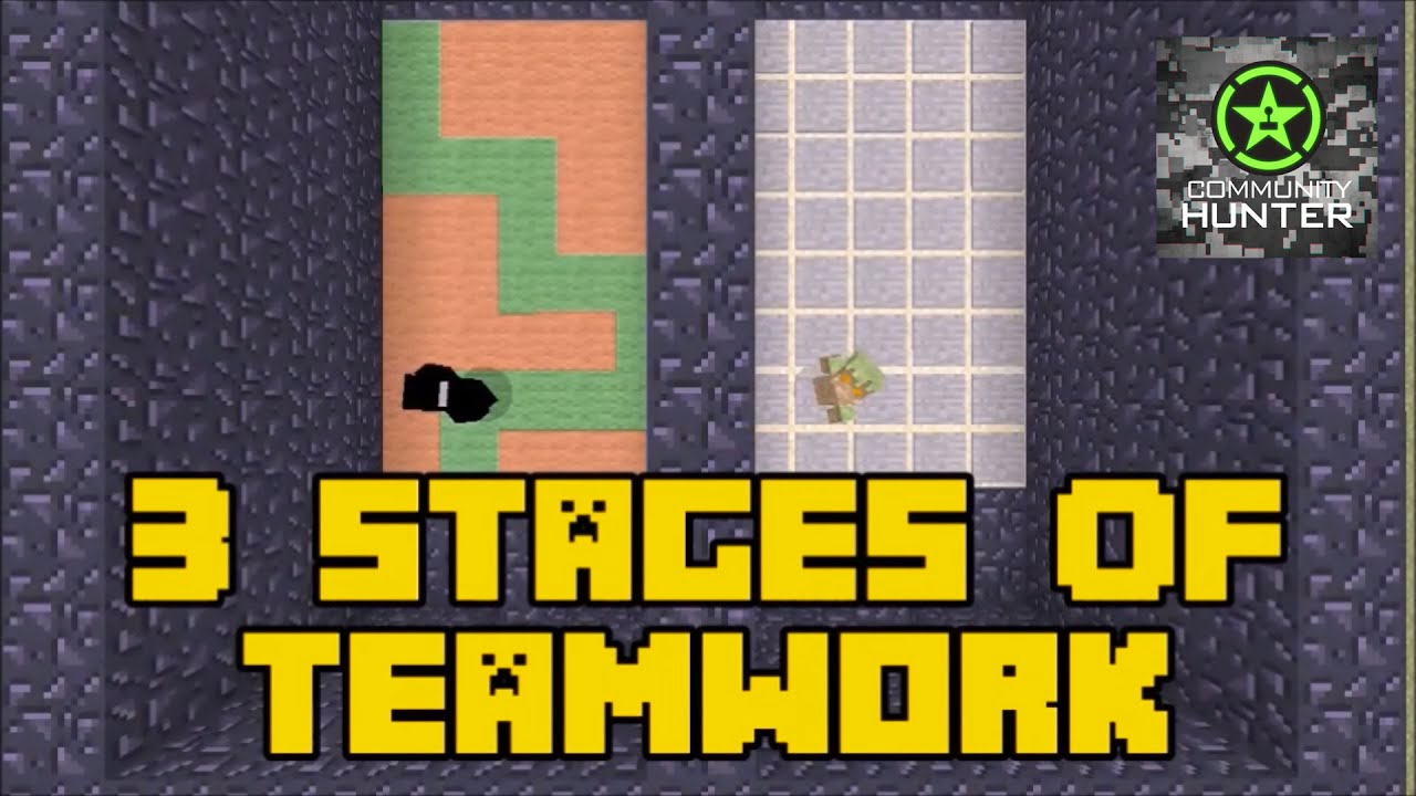 3 Stages of Teamwork - Minecraft - Things to do in - YouTube