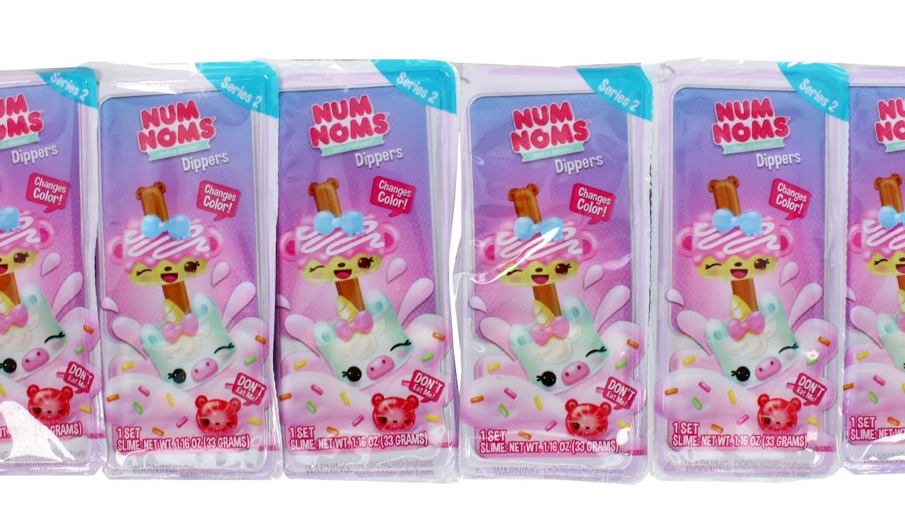Num Noms Dippers Series 2 Blind Box Unboxing Toy Review Surprise Slime ...