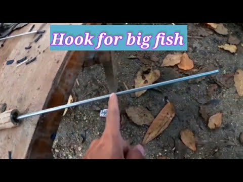 Pag gawa ng GANSO | GAFF | BIG HOOK for big FISH | one meter HOOK - YouTube
