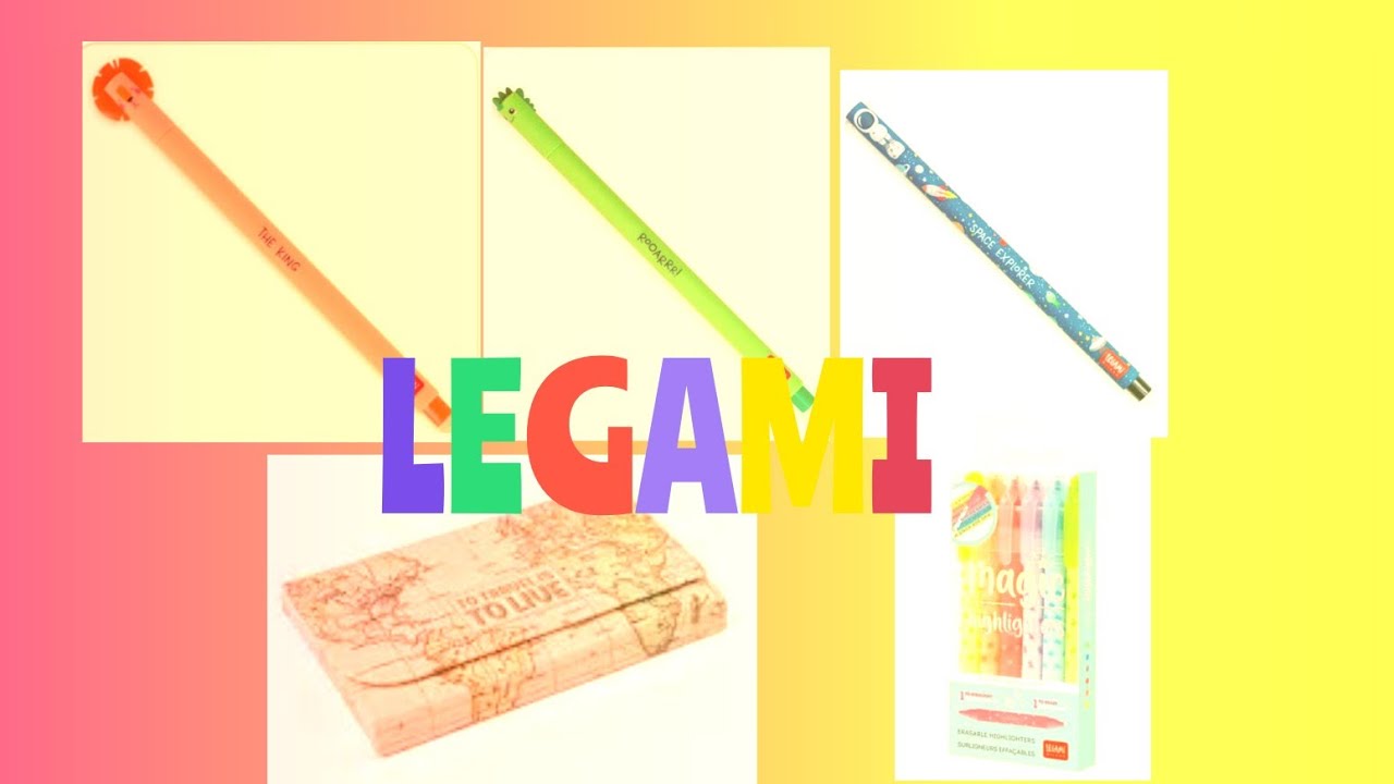 Penne, evidenziatori e agenda Legami - YouTube