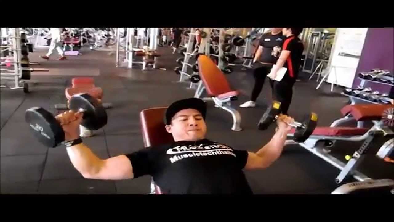 V.log Upper chest targeting workout - YouTube