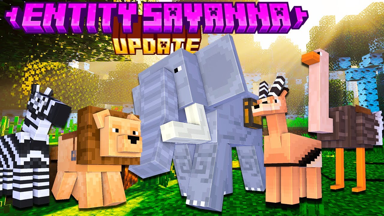 ENTITY SAVANNA UPDATE: NOVA ATUALIZAÇÃO DA SAVANA DO MINECRAFT 1.20.1 ...