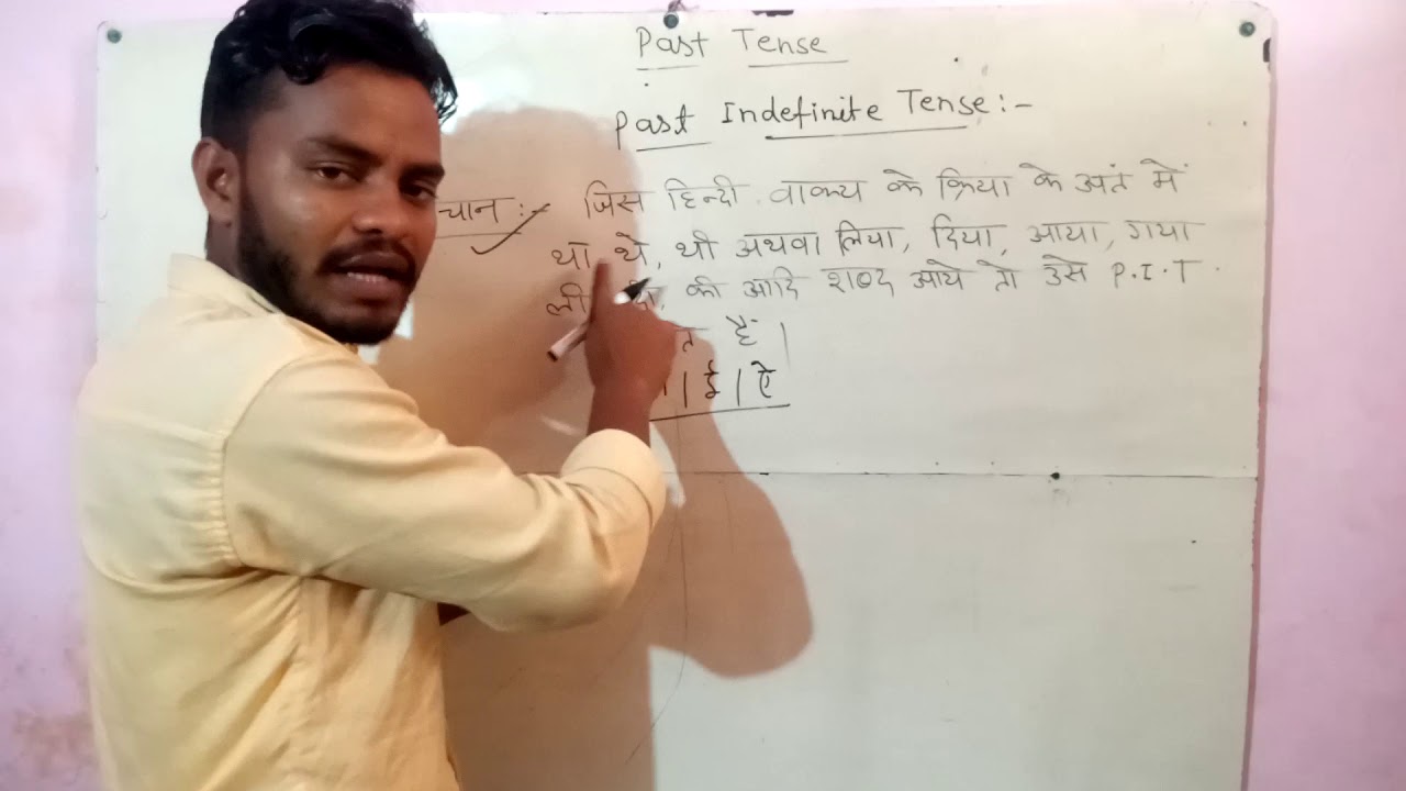 Past indefinite tense part 1 by Riyajuddin ansari Sir - YouTube