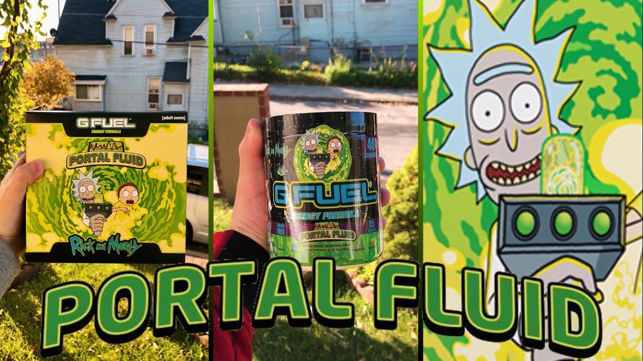 NEW Rick & Morty Portal Fluid GFUEL Flavor Review! - YouTube