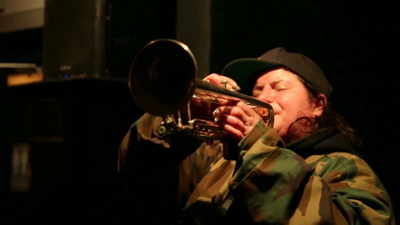 jaimie branch - solo trumpet - at Muchmore's, Brooklyn - Feb 6 2018 ...