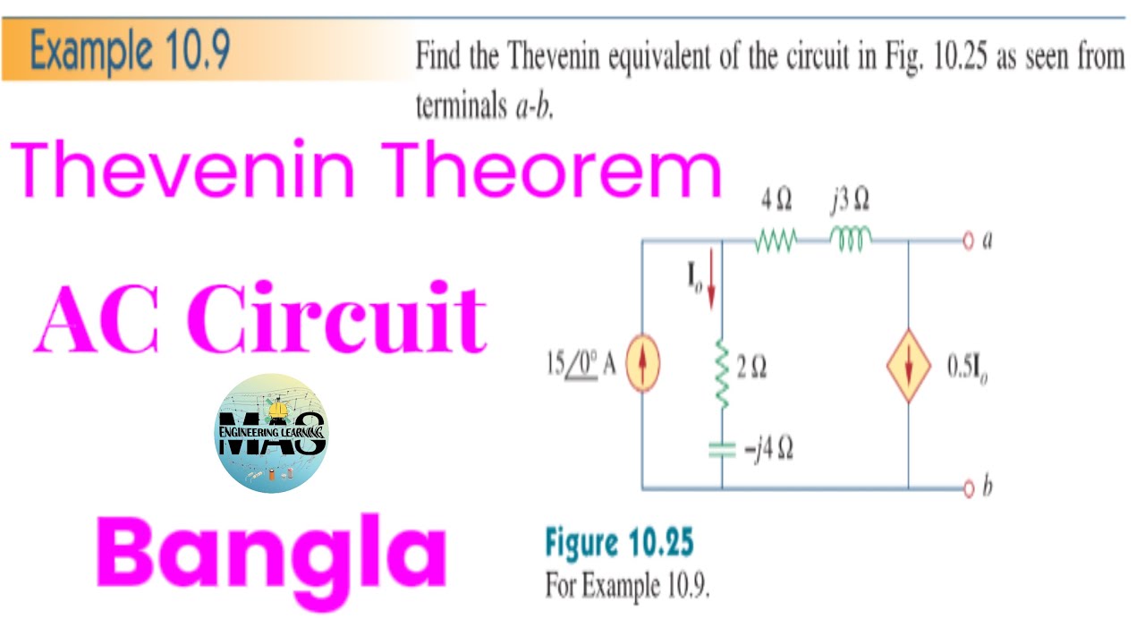 Fundamentals of Electric Circuits || Example 10.9 || Alexander & Sadiku ...