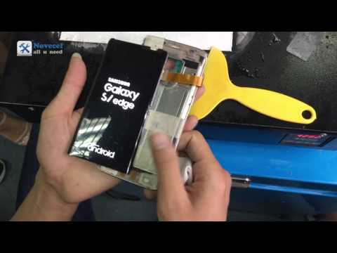 How to separate samsung galaxy s7 edge cracked screen by mini freezer NS007