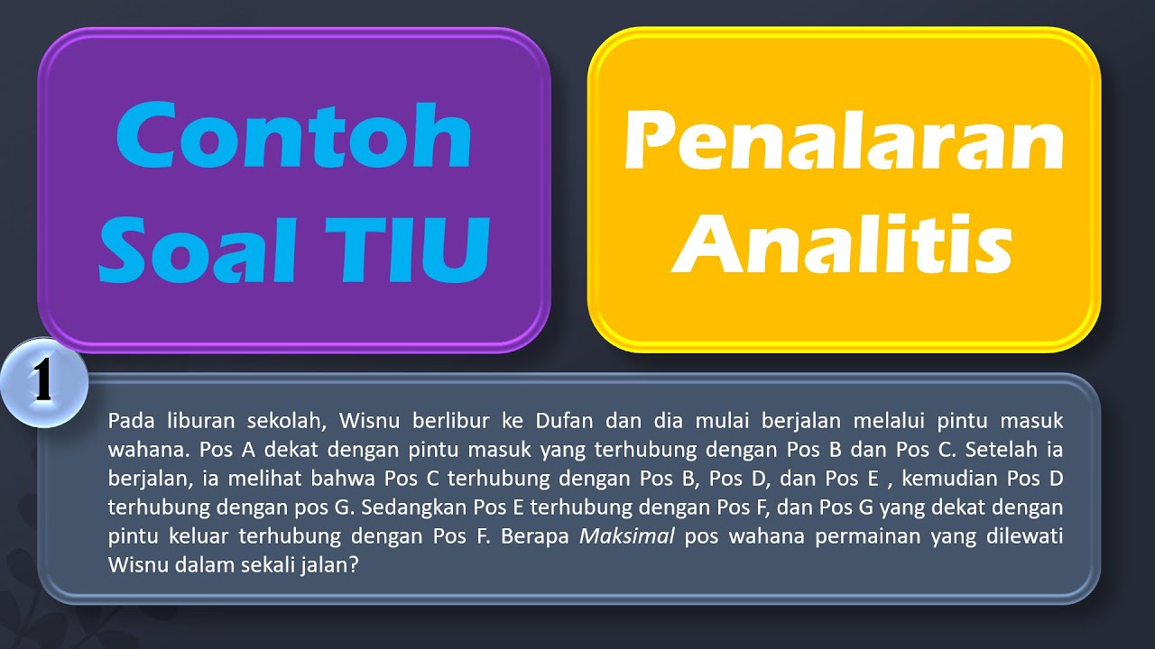 Contoh Soal TIU - Penalaran Analitis | Latihan Soal Tes CPNS 2024 - YouTube