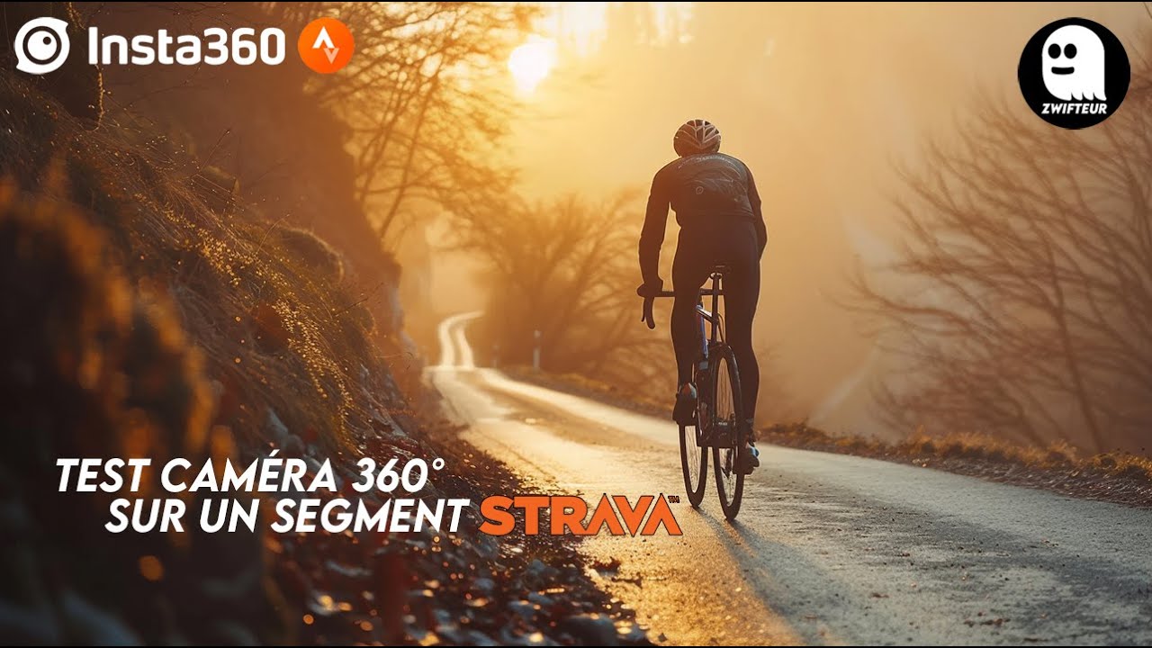 Je test ma caméra Insta360 X2 sur un segment Strava - YouTube