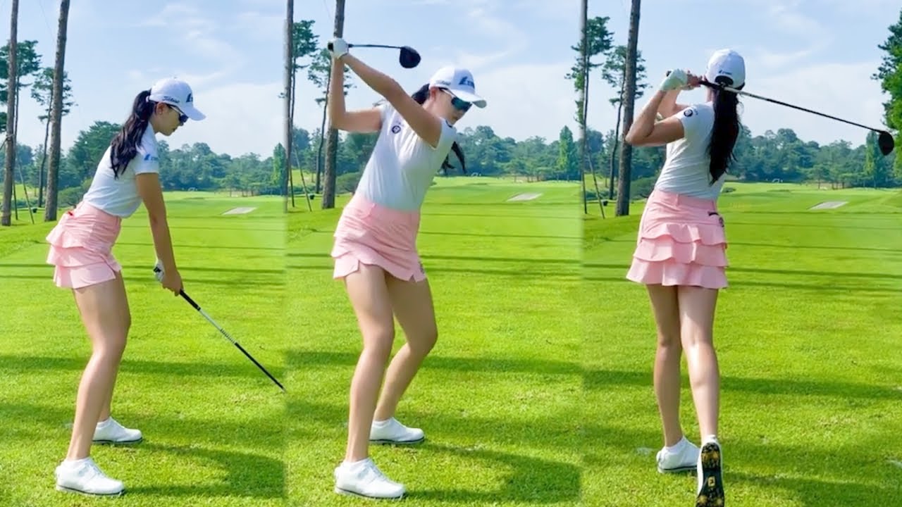 KLPGA 2017우승! KLPGA 프로 강소율 미녀골퍼의 골프스윙! - YouTube