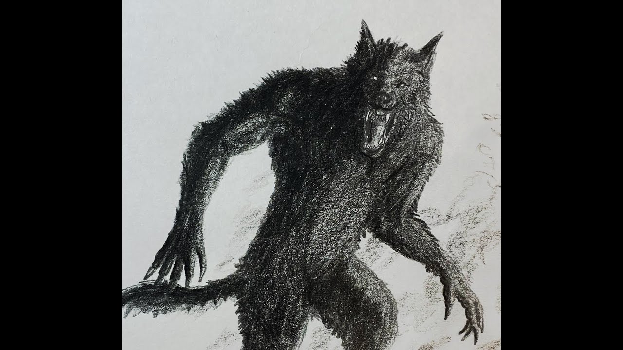 Dogman/werewolf Sketch - YouTube