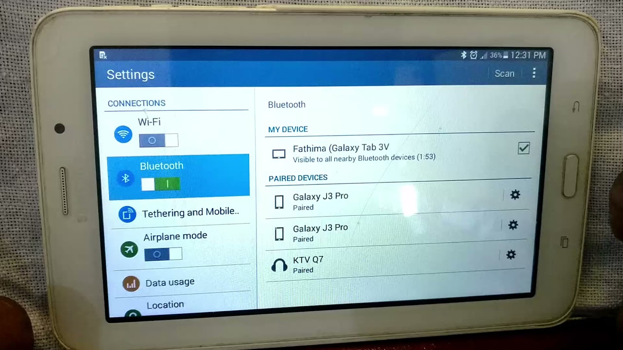 How to change Bluetooth visibility timeout in android tab | Samsung ...