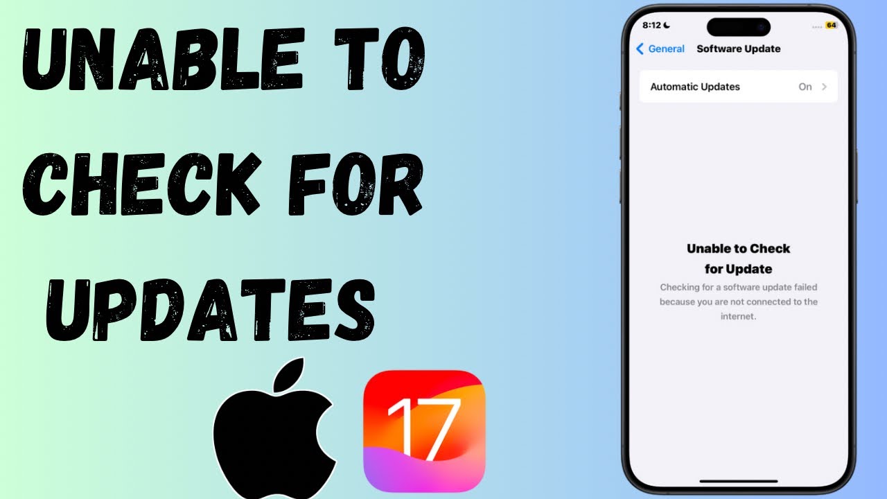 Fixed Unable to Check For Update on iPhone | Problem Solved | 2024 ...