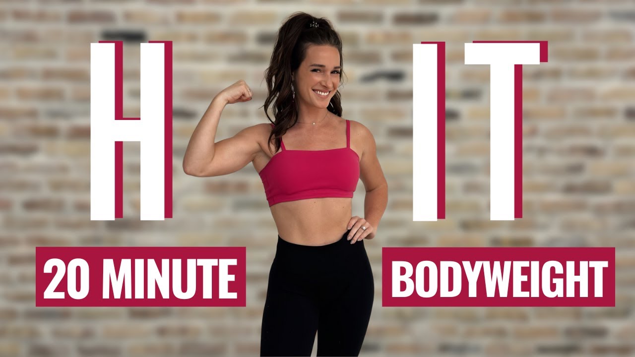 20 MINUTE Bodyweight HIIT Workout // No Equipment, No Repeat, Full Body ...