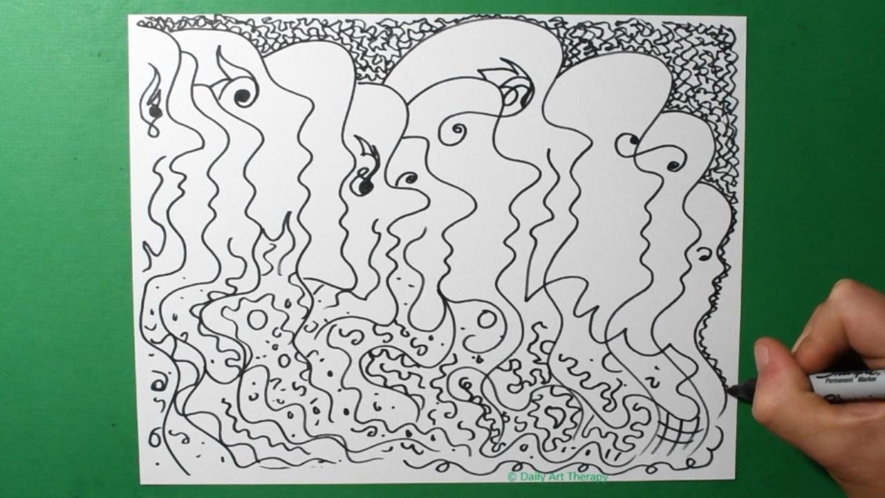 Intuitive Drawing #4 / Look On / Soul Expressionism / Spontaneous ...