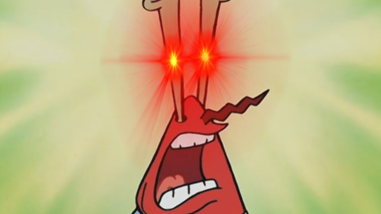 Mr. Krabs except he has even less patience for Spongebob - YouTube