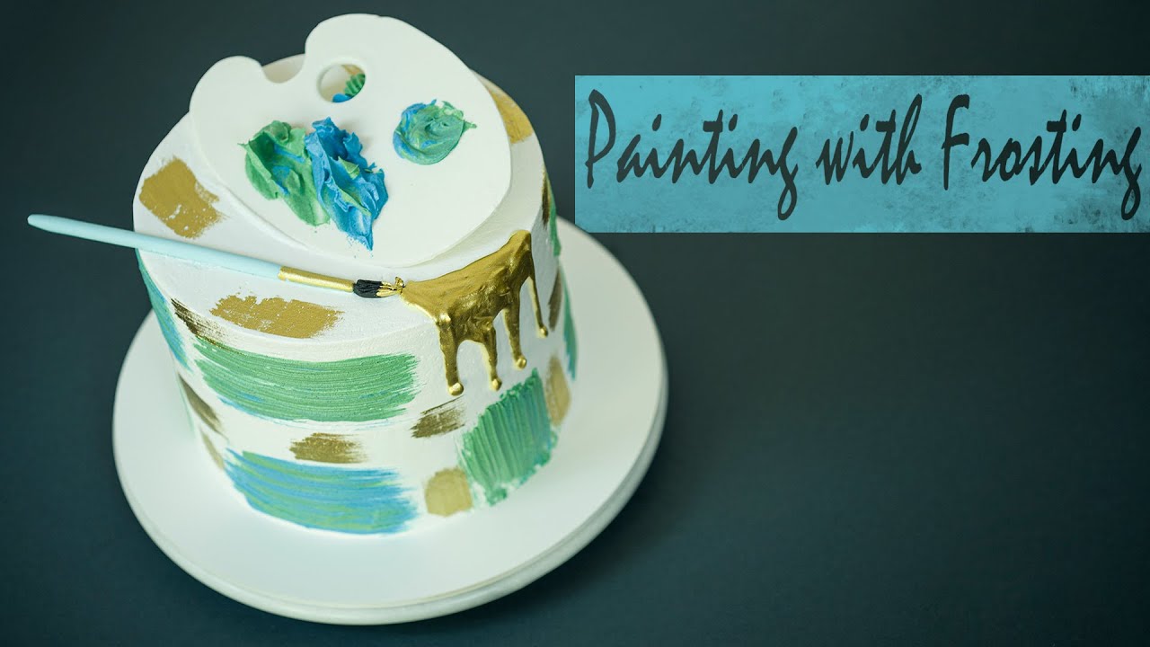 🎨🍰 Painting with Frosting || Creating a Masterpiece on a Cake 🎂🖌️ - YouTube