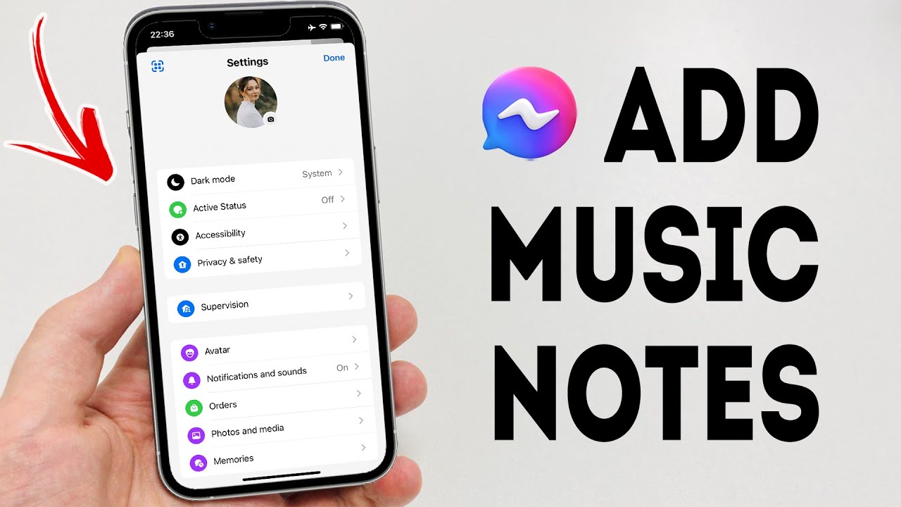 How To Add Music On Messenger Notes - Full Guide - YouTube
