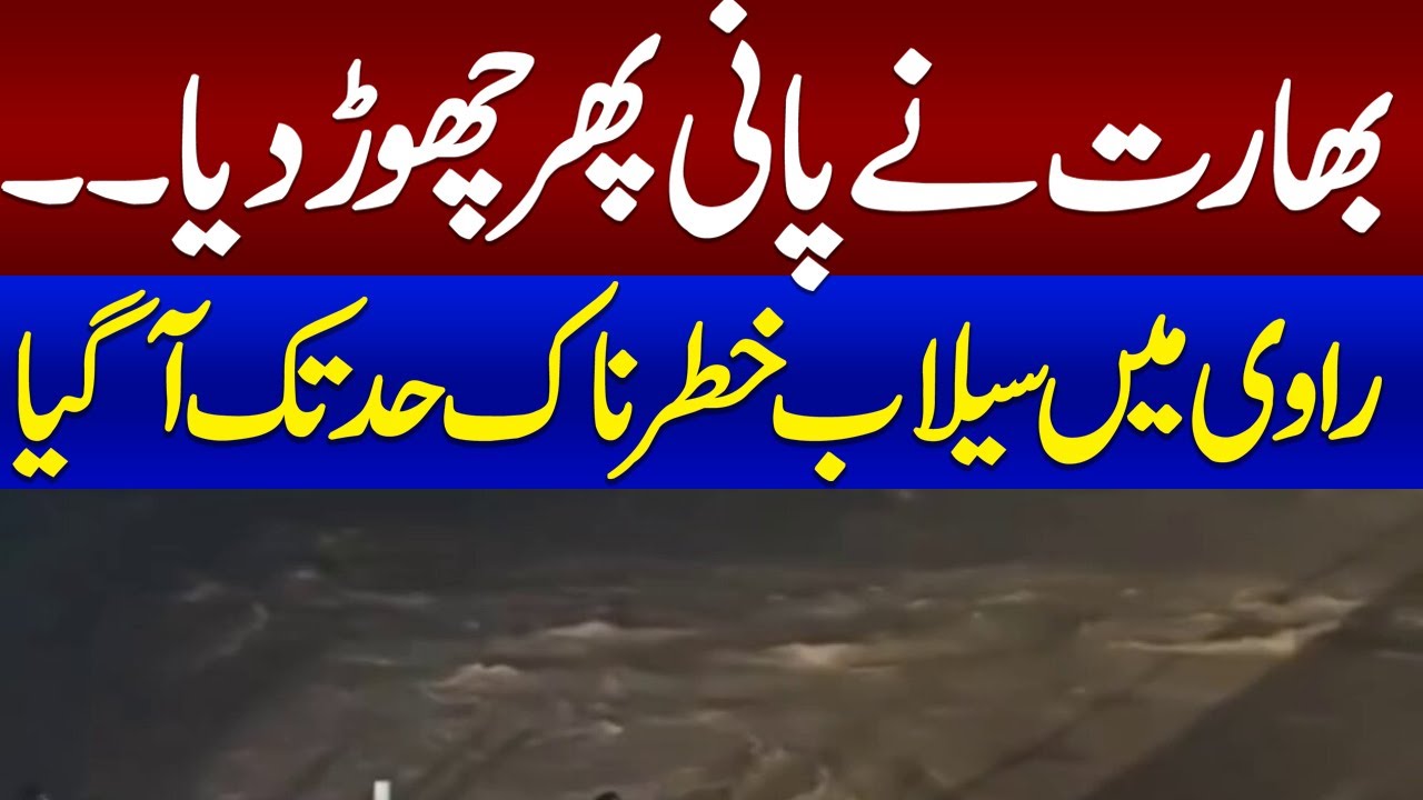 Flash Flood in Ravi River | Dam breach in India made flooding worse ...