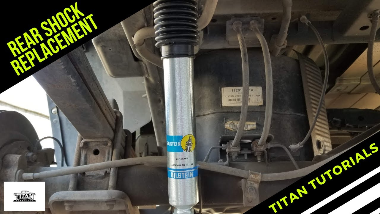 Nissan Titan Rear Shocks Replacement (Bilstein 5100) - 2004-2015 - YouTube