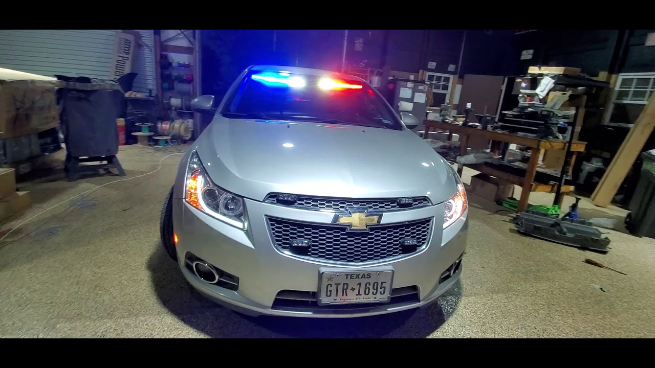 ILMODS - 2014 Chevy Cruze Police Lights Install, Feniex Industries Red ...
