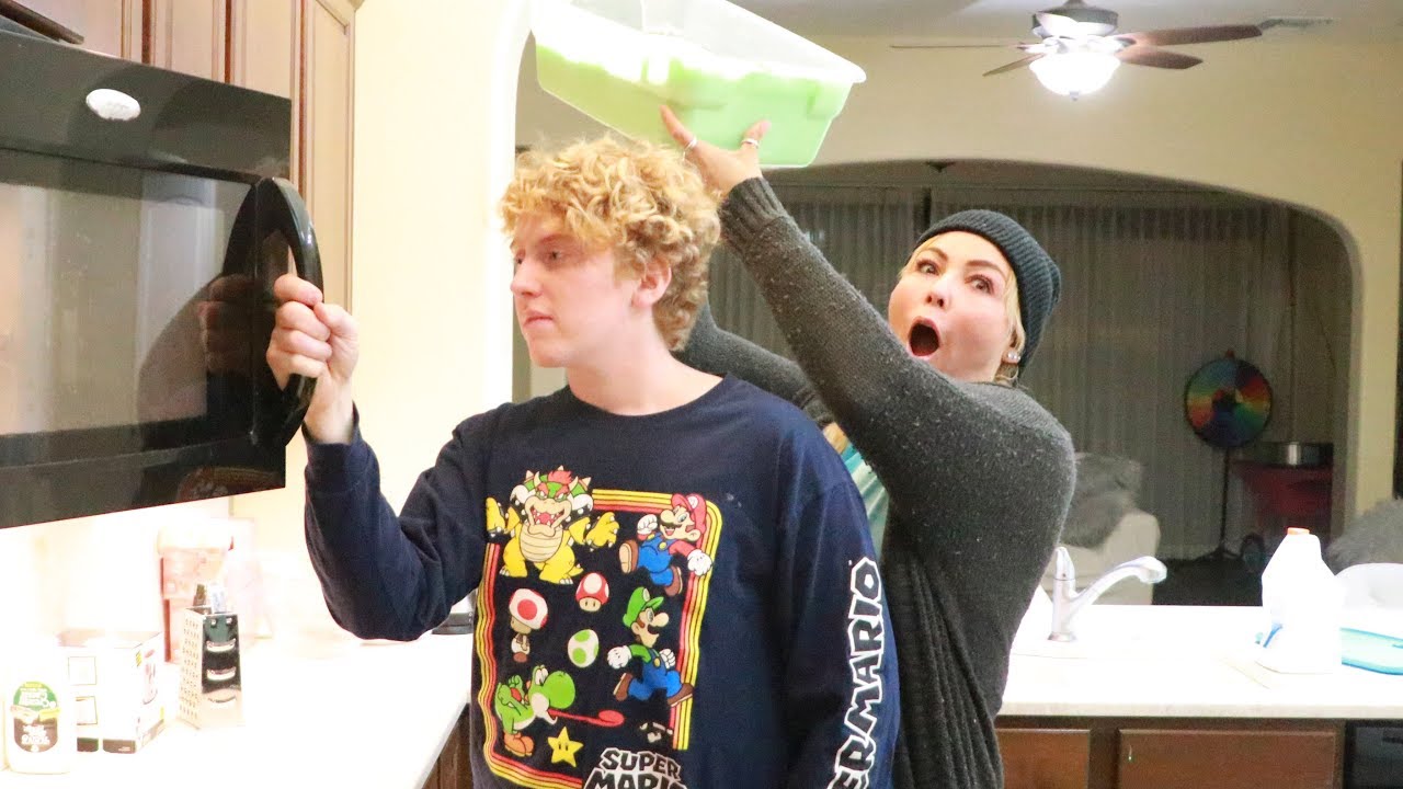 SLIME PRANK ON PAUL, I DUMPED A WHOLE BUCKET OF SLIME ON HIM - YouTube