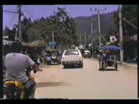 PATONG BEACH, Phuket 1988. Drove down the Beach Road and into Bangla Road.