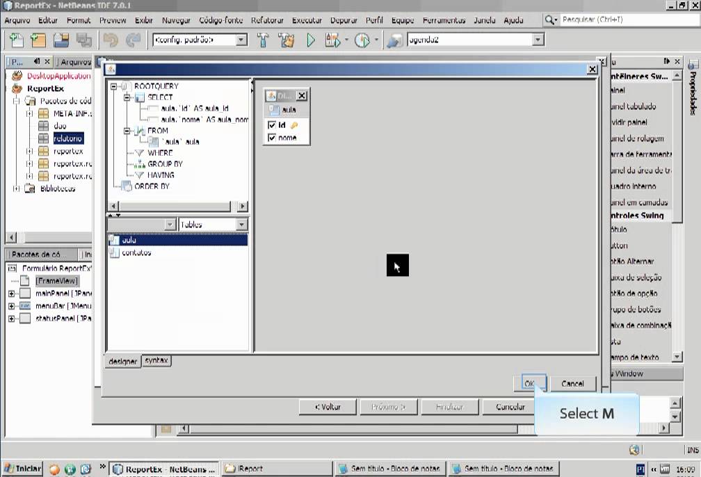 ireport no netbeans - appireport3 (aula3) - YouTube