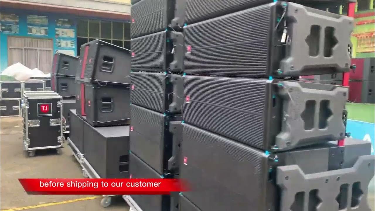 LA 215 dual 15 inch line array LA 210 dual 10 inch line array in T.I Audio introduce - YouTube
