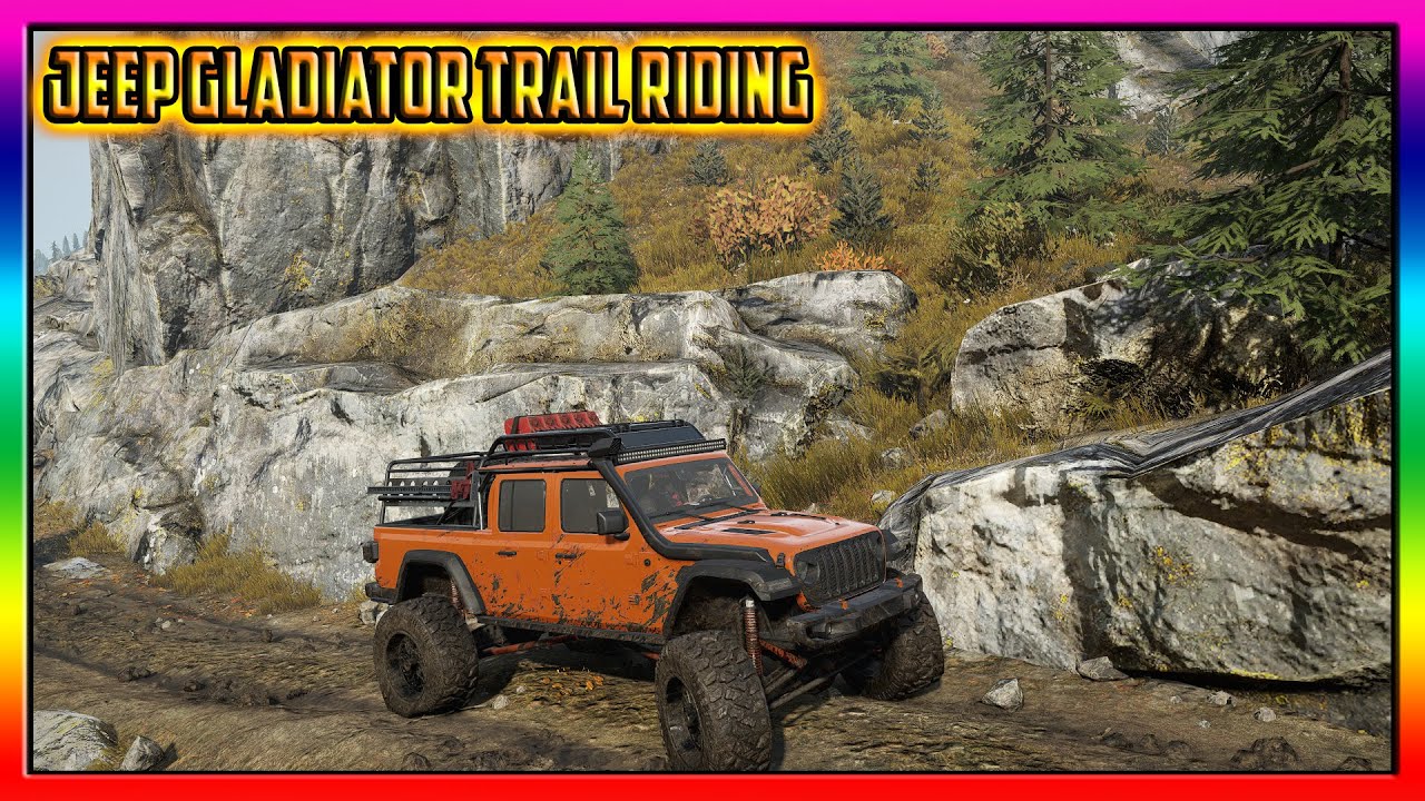 SnowRunner Jeep Gladiator Continuing The Trail - YouTube