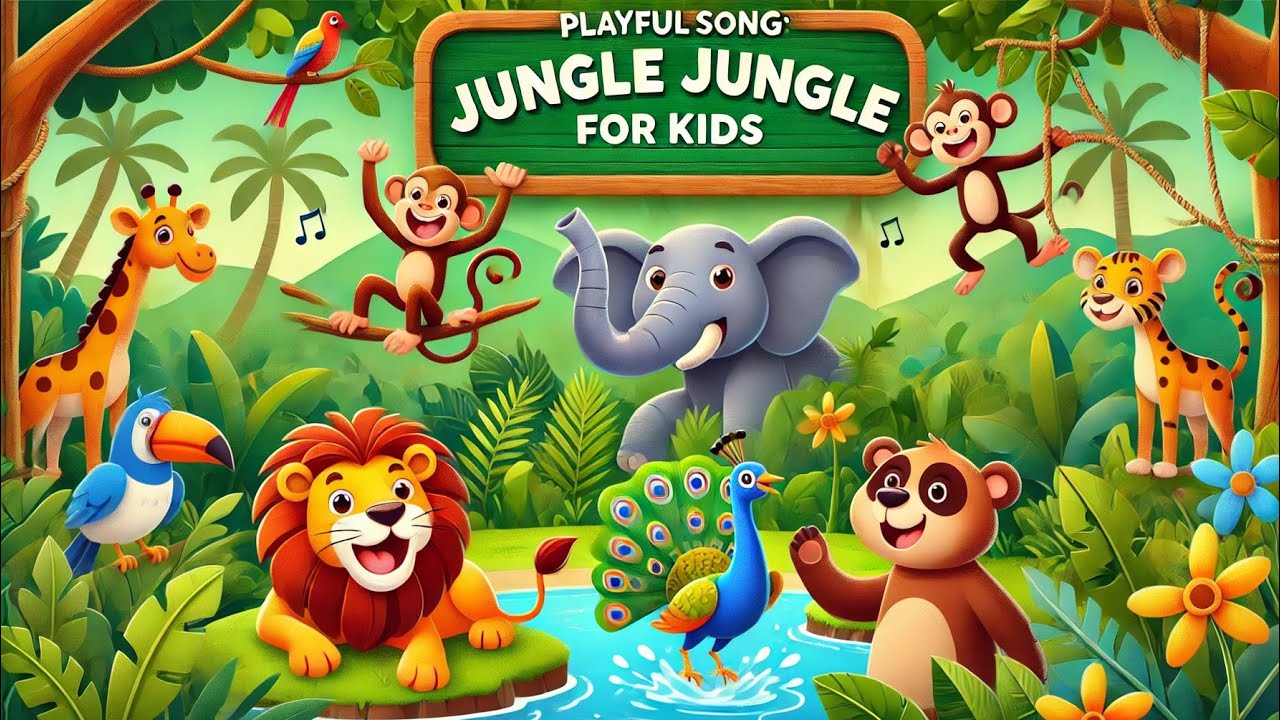 Viral jungle song for baby|learning playful #kids #baby #viral - YouTube