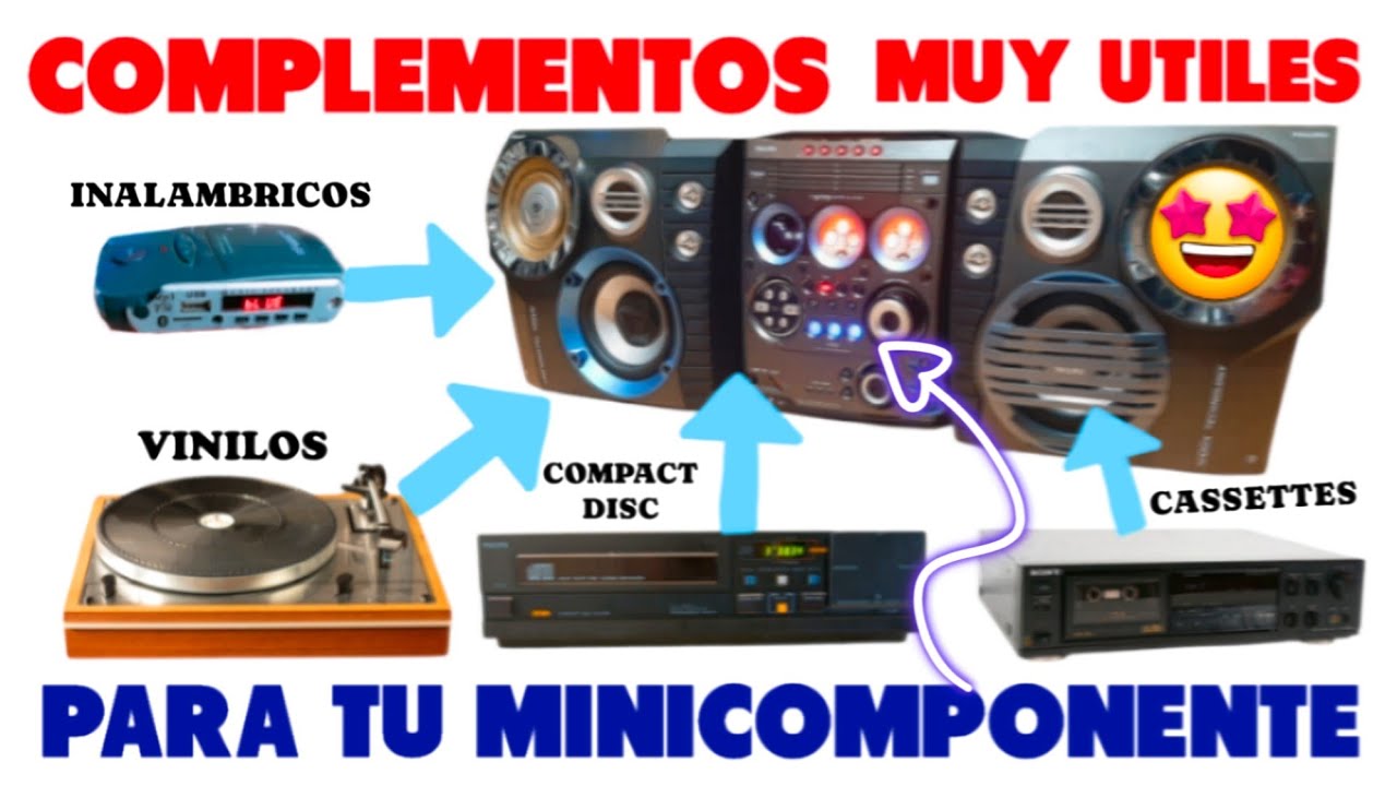 COMPLEMENTOS de AUDIO MUY BUENOS💎para seguir USANDO tu MINICOMPONENTE ...