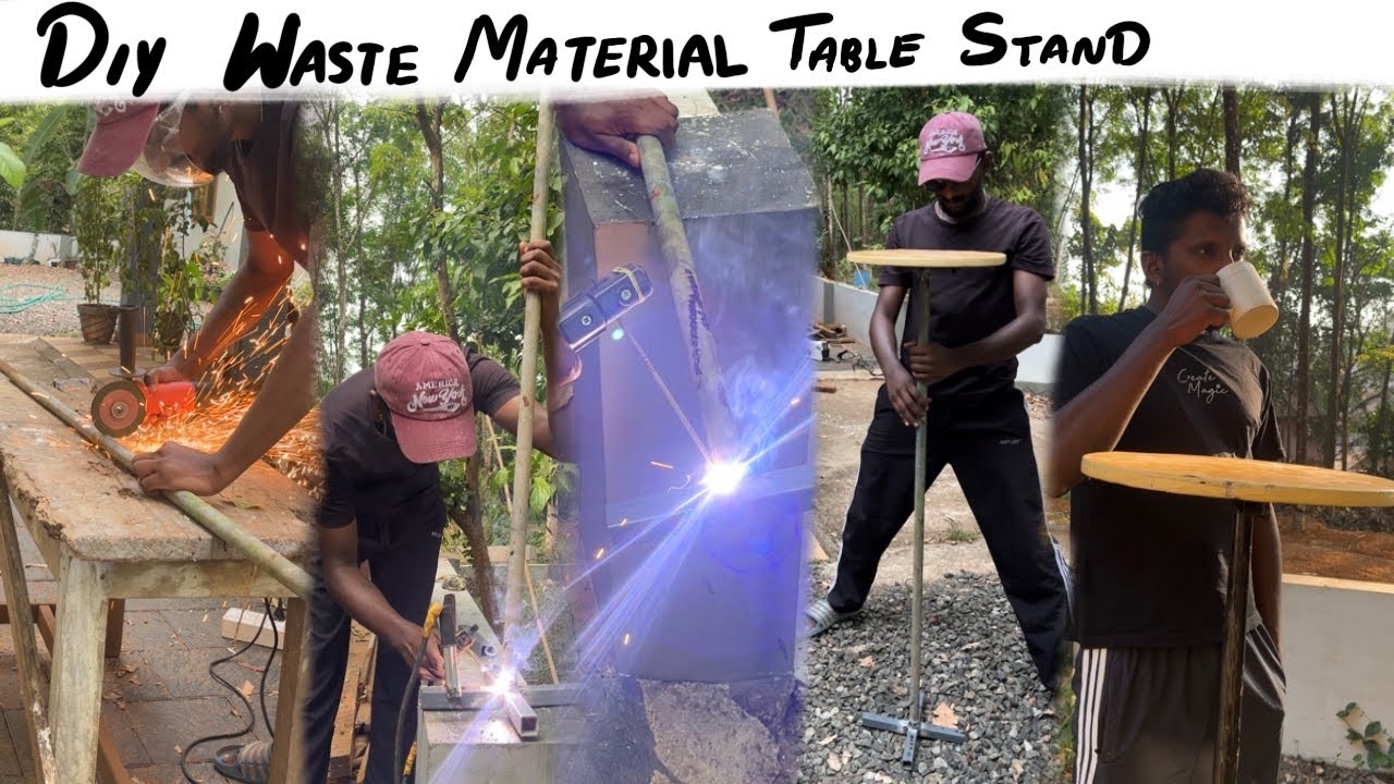Diy Waste Material Table Stand / Metal and Wood / Punyalan ...