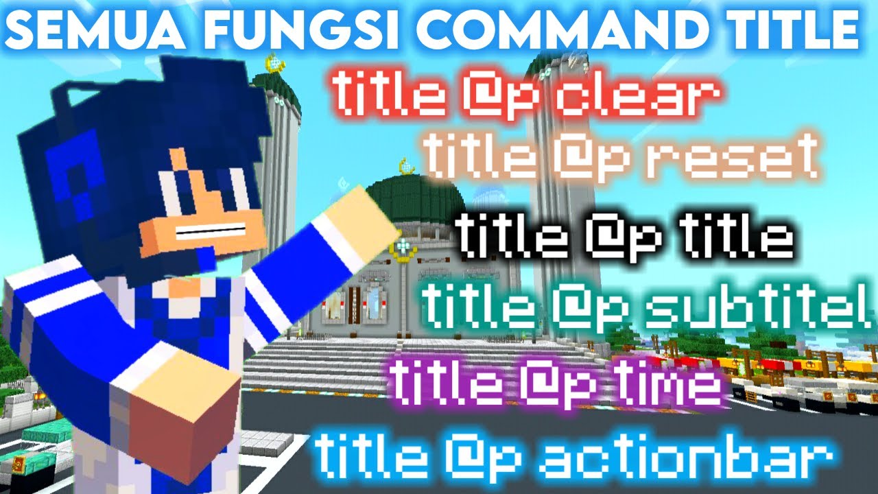 SEMUA FUNGSI COMMAND TITLE DI MINECRAFT - YouTube
