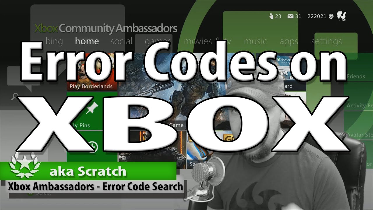 Look Up Error Codes On Xbox YouTube