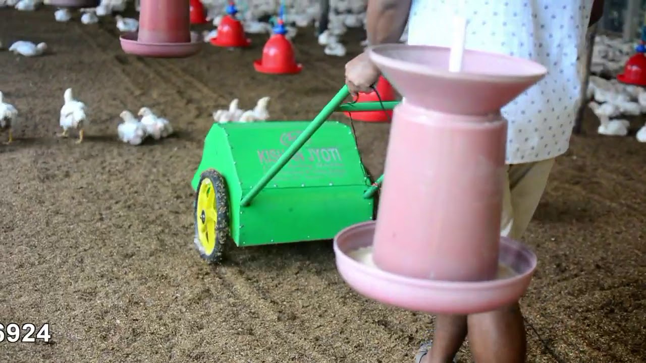 Broiler litter raking machine ASSAM October 11, 2020 - YouTube