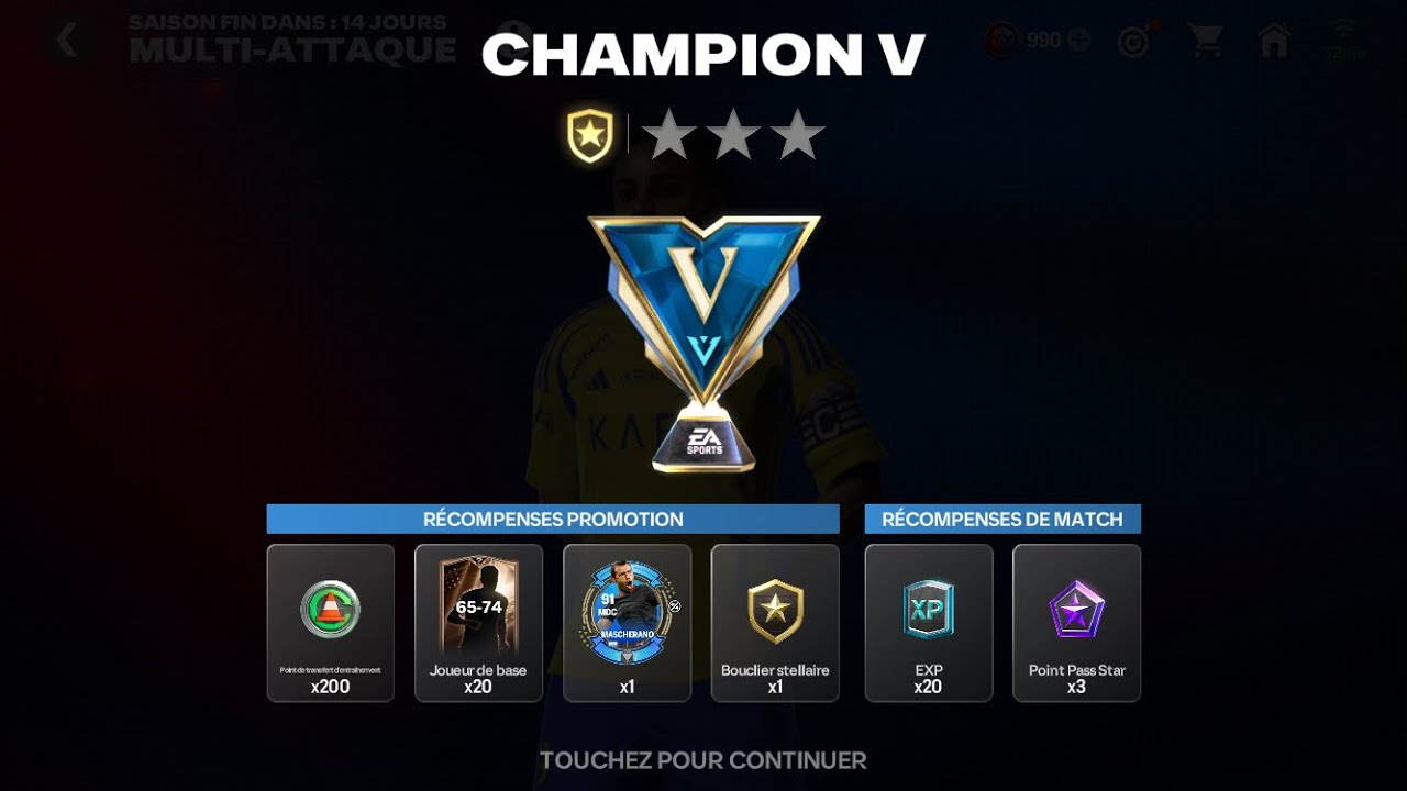Fc mobile : Mode multi-attaque de Pro II a Champion V - YouTube