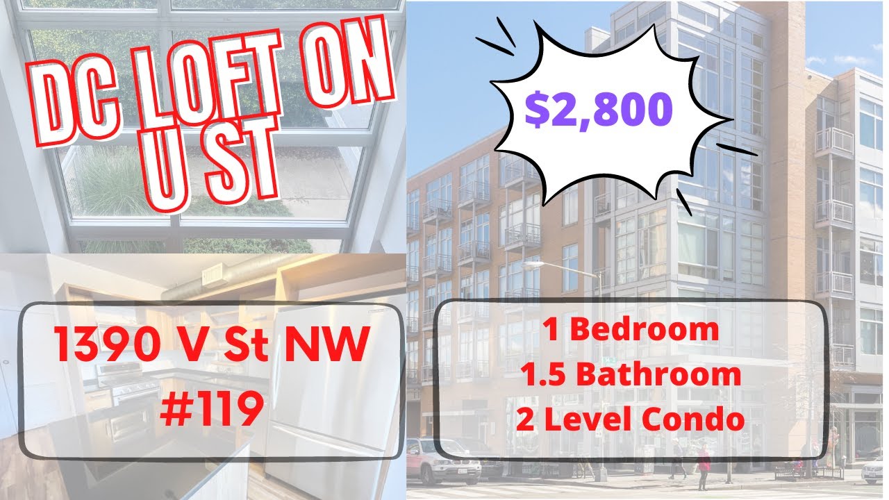 DC Loft for Rent in the U Street Neighborhood - YouTube