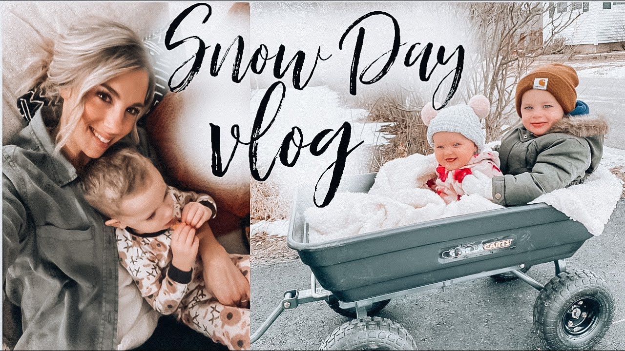 Full Day In The Life Of A Stay At Home Mom of 2 | Snow Day In - YouTube