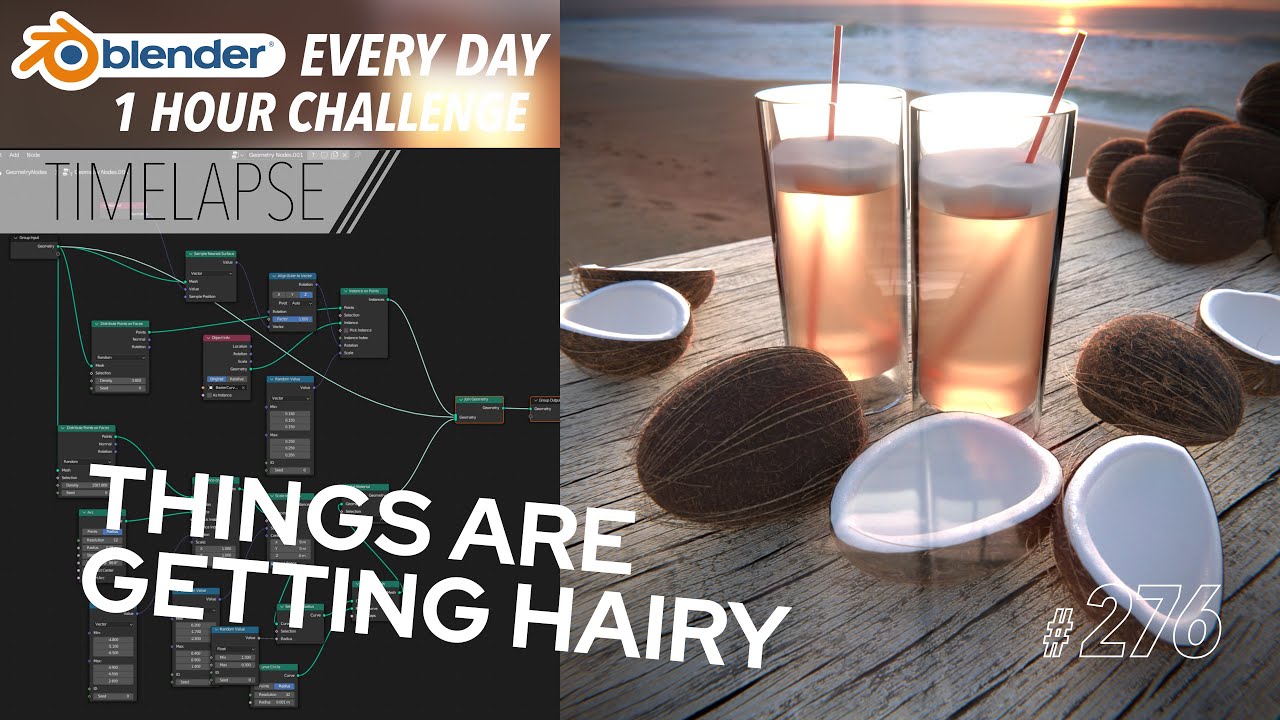 Using Geometry Nodes to make a Coconut - Blender Every Day #276 - YouTube