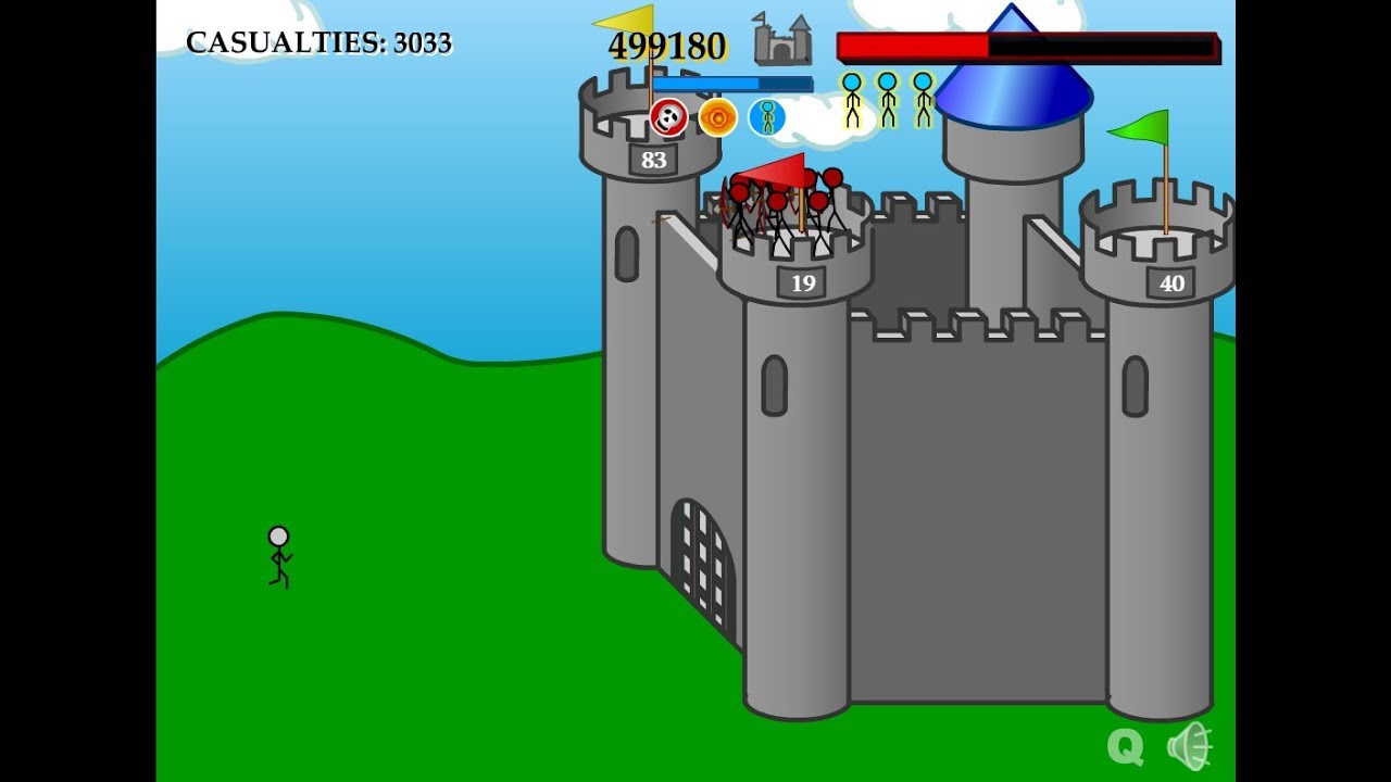 Defend Your Castle: Getting attacked by stickman! - YouTube