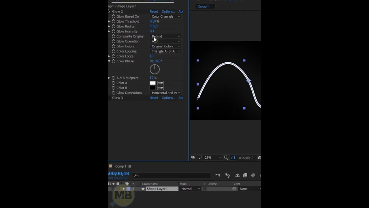 Line Motion Accent Graphic Techniques in After Effects #aftereffects # ...