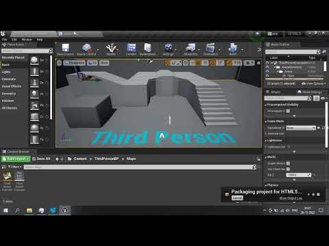 Unreal Engine 4.27.2 HTML5 (WebGL 2.0) Package Build Part 1 - YouTube