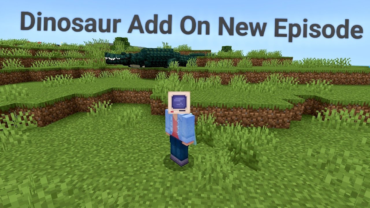 Minecraft Dinosaur Addon Survival Ep 02 – Building a Base & First Big ...